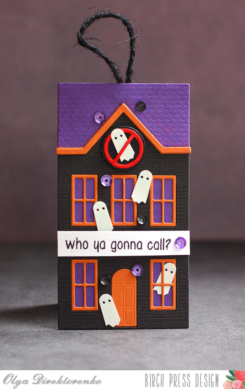Haunted House Tag | by Olga – Birch Press Design