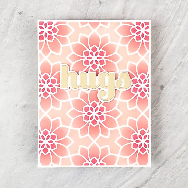 Stenciled Viola Plate | By Seeka – Birch Press Design