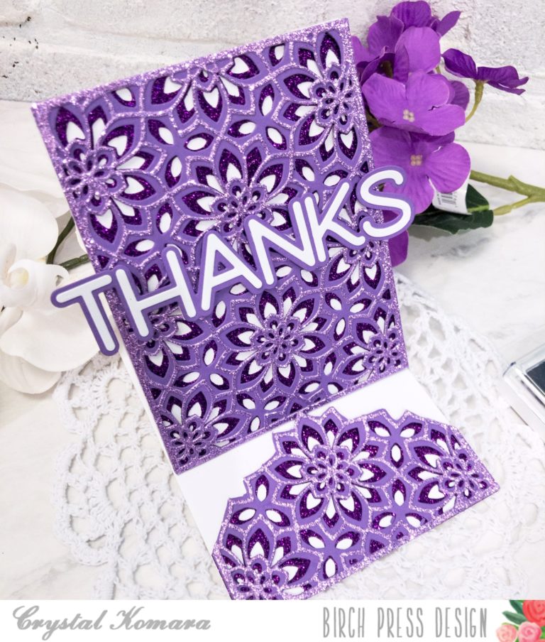 Easel Card w/ Viola Layering Plates | by Crystal Komara – Birch Press ...