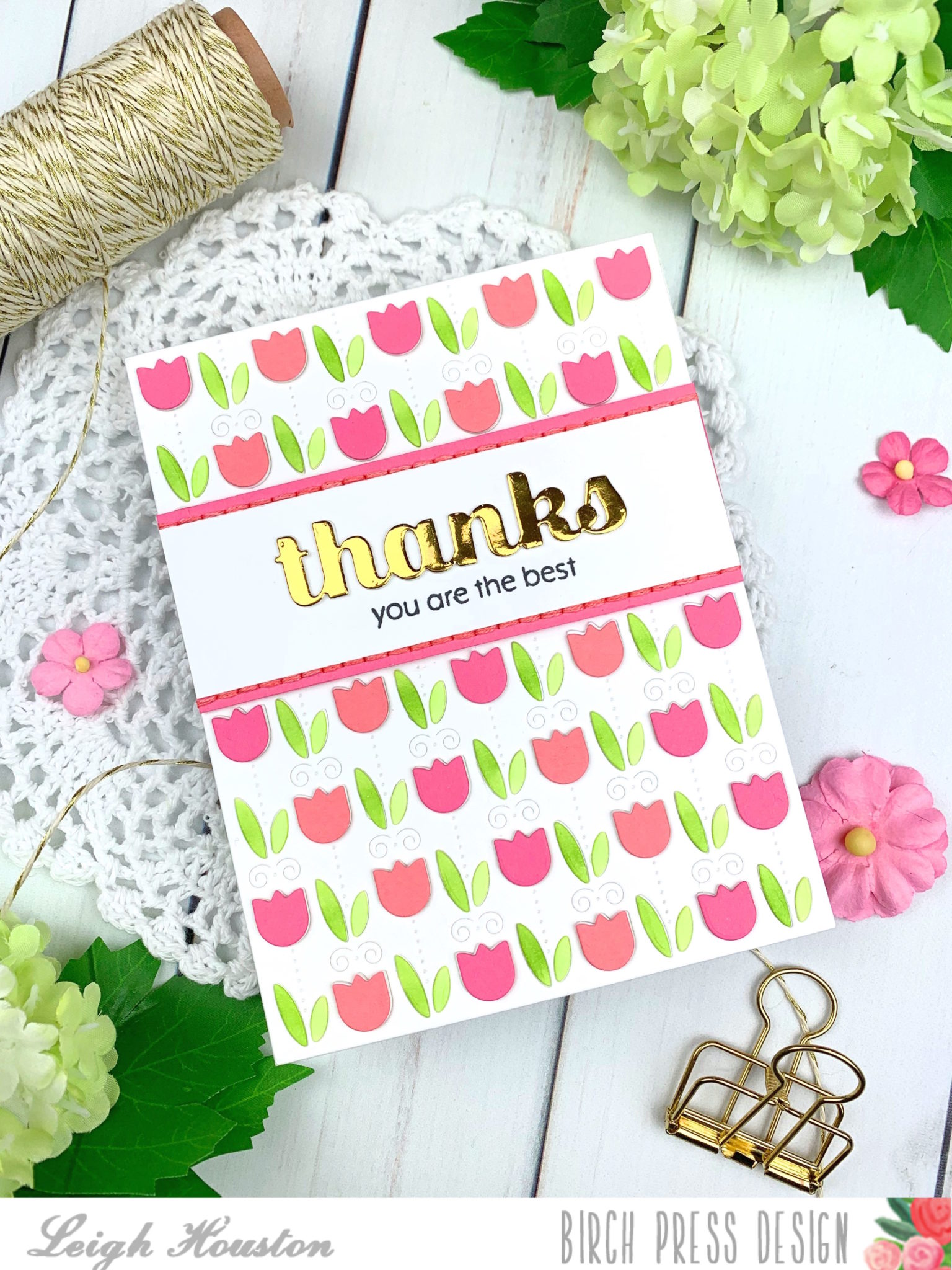 Dimensional Die Cut Background with Field of Blooms Layering Dies | By ...