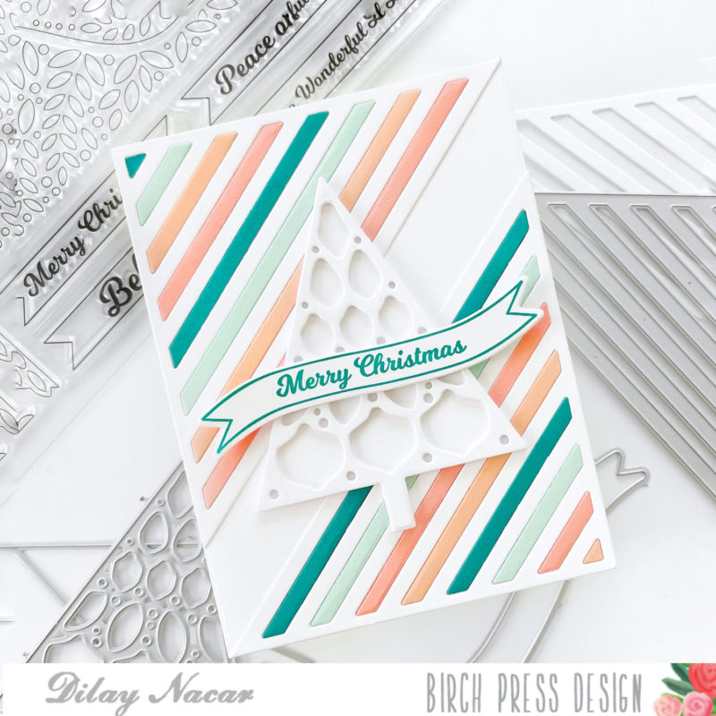 Linear Triangle Christmas | By Dilay Nacar – Birch Press Design