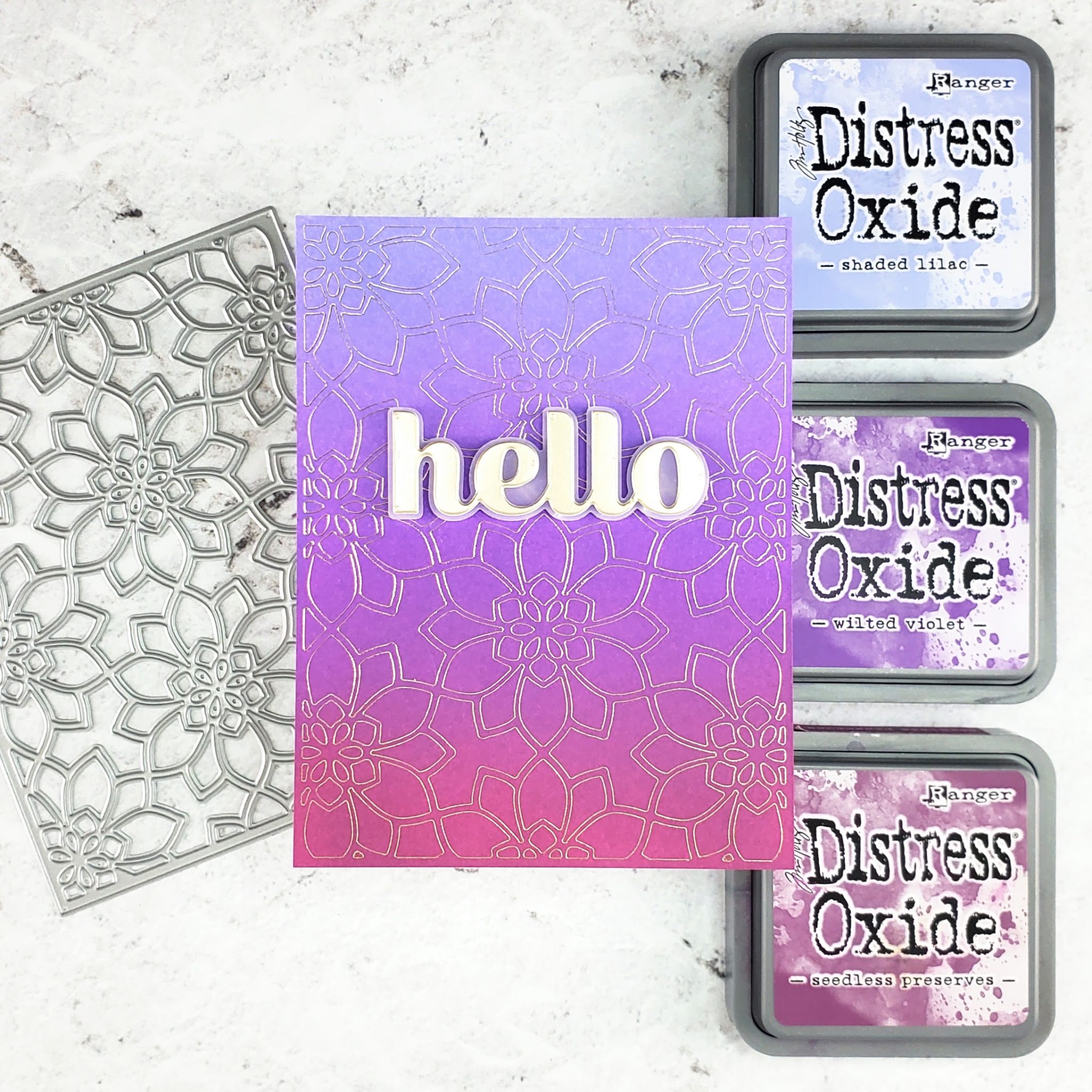 Foiled Viola Plate | By Seeka – Birch Press Design