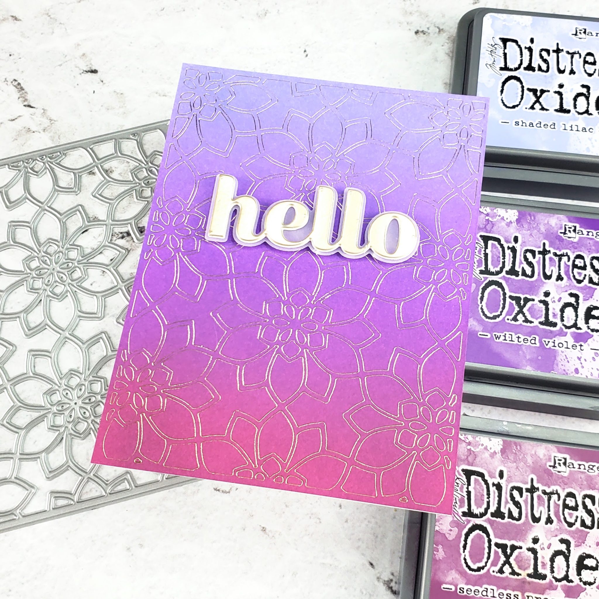 Foiled Viola Plate | By Seeka – Birch Press Design