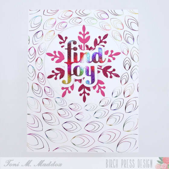Holiday Rainbow Joy | by Toni M Maddox – Birch Press Design