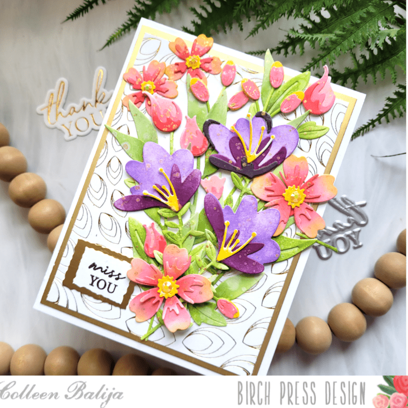 Miss You Spring Bouquet | by Colleen Balija – Birch Press Design