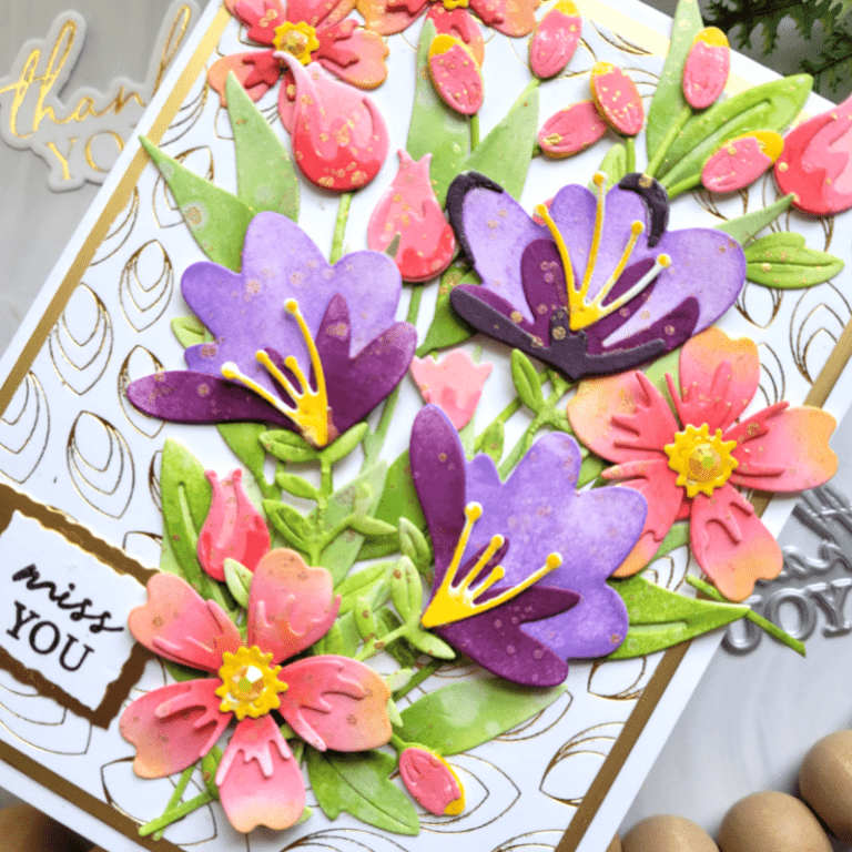 Miss You Spring Bouquet | by Colleen Balija – Birch Press Design