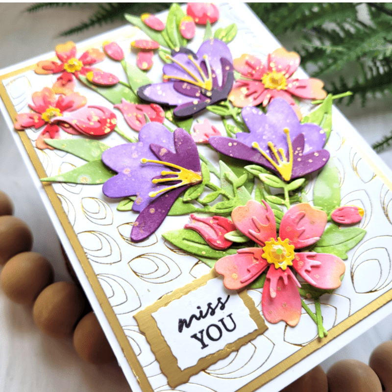 Miss You Spring Bouquet | by Colleen Balija – Birch Press Design