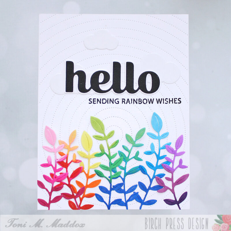 Rainbow Hello | by Toni M Maddox – Birch Press Design