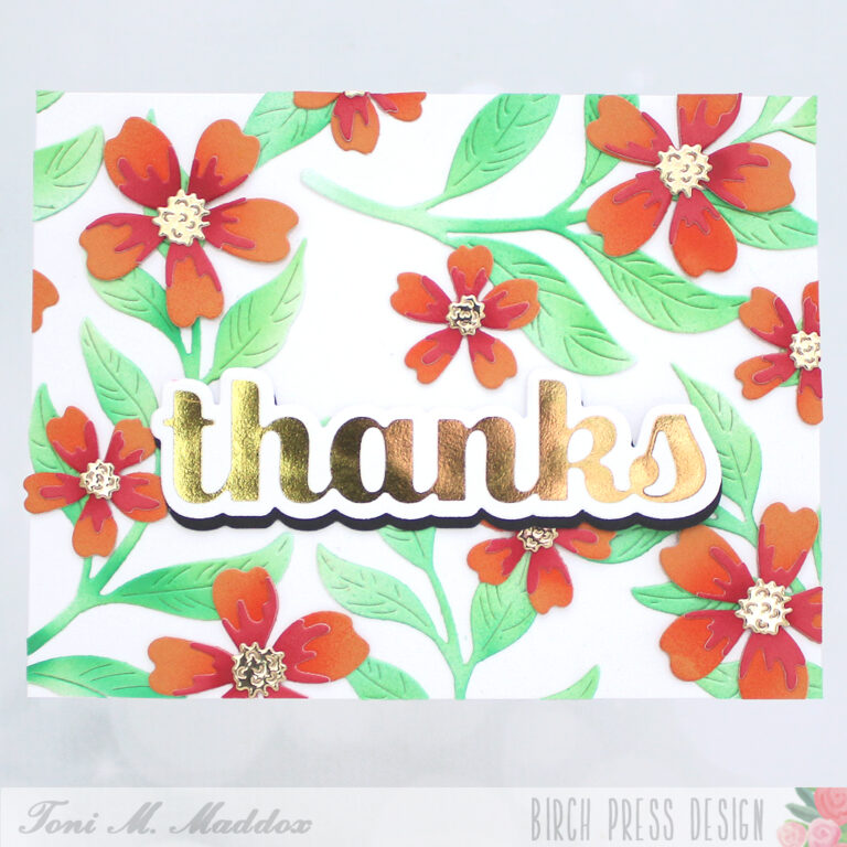 Tropical Thanks | by Toni M Maddox – Birch Press Design