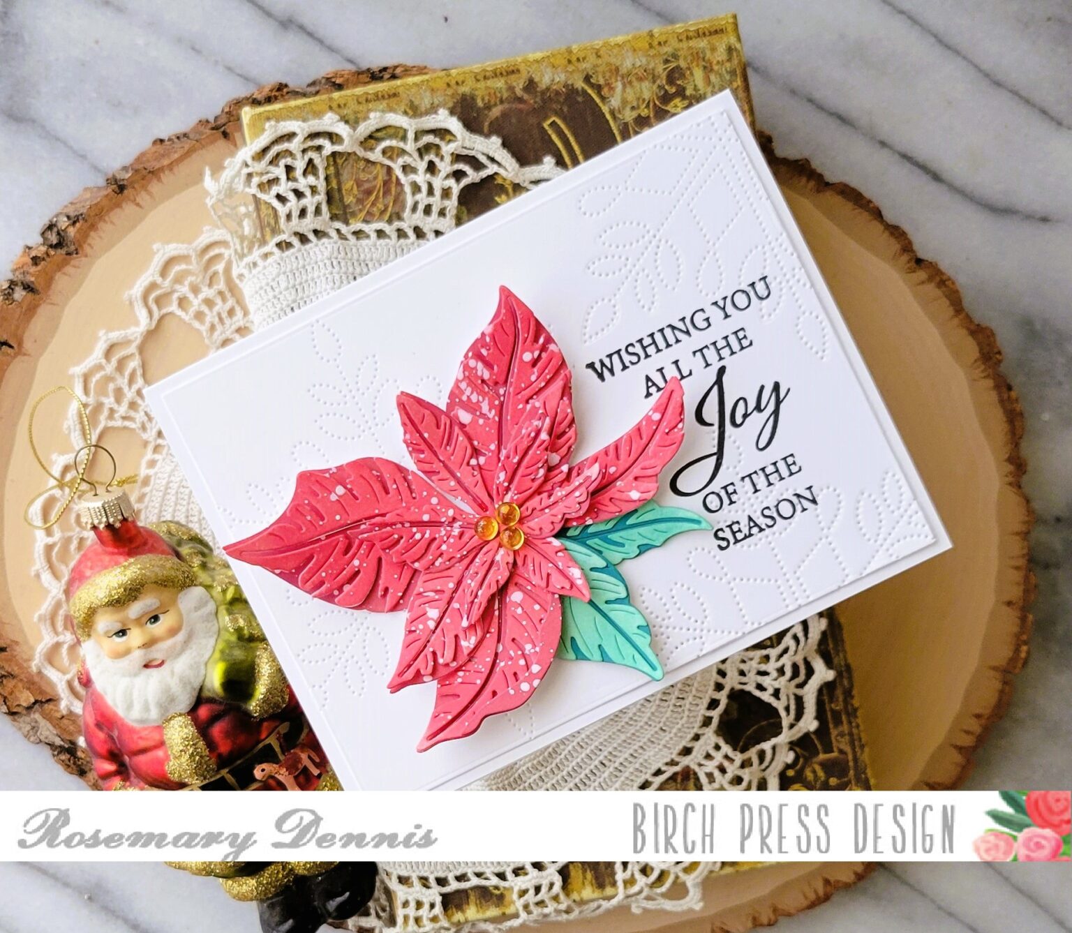 Jingle Bell Poinsettia | by Rosemary Dennis – Birch Press Design