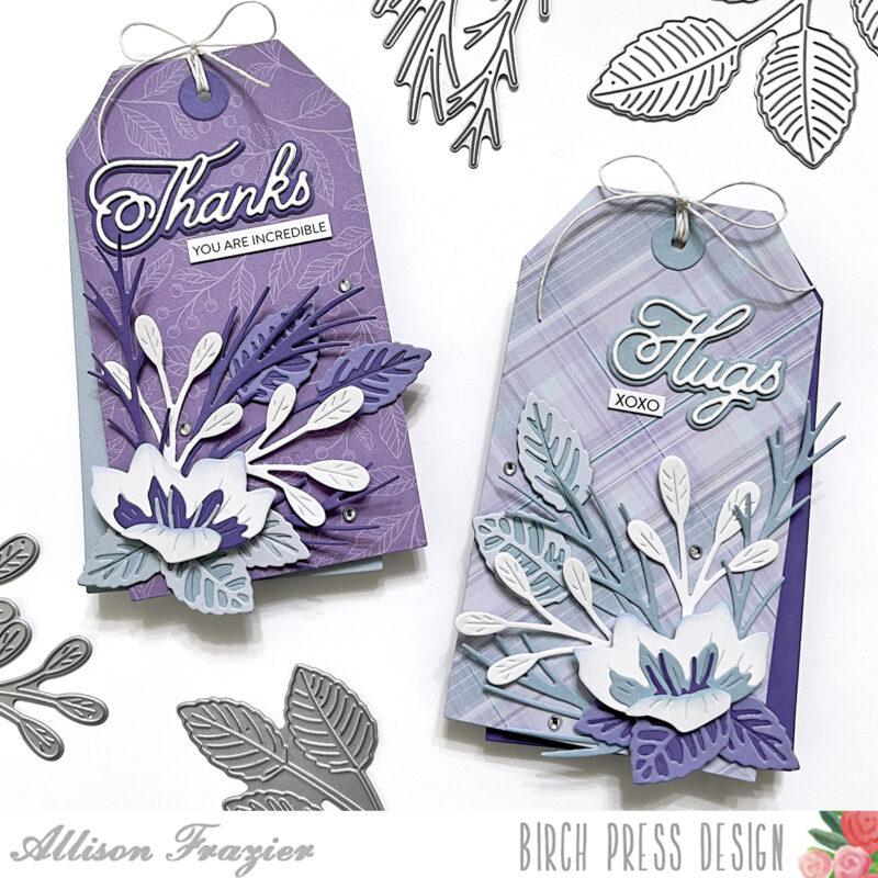 Peeking Flower Tags | by Allison Frazier – Birch Press Design