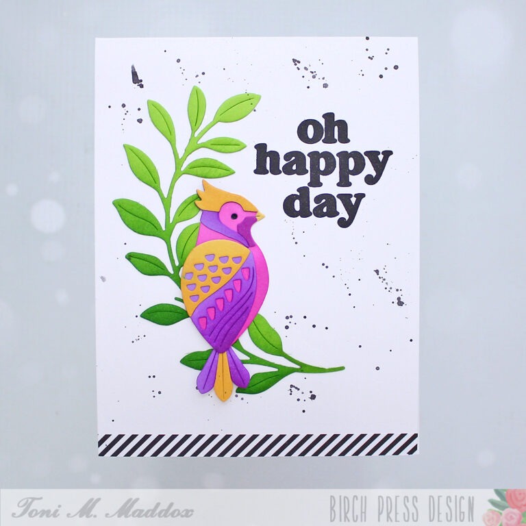 Bright Birthday Bird | by Toni M Maddox – Birch Press Design