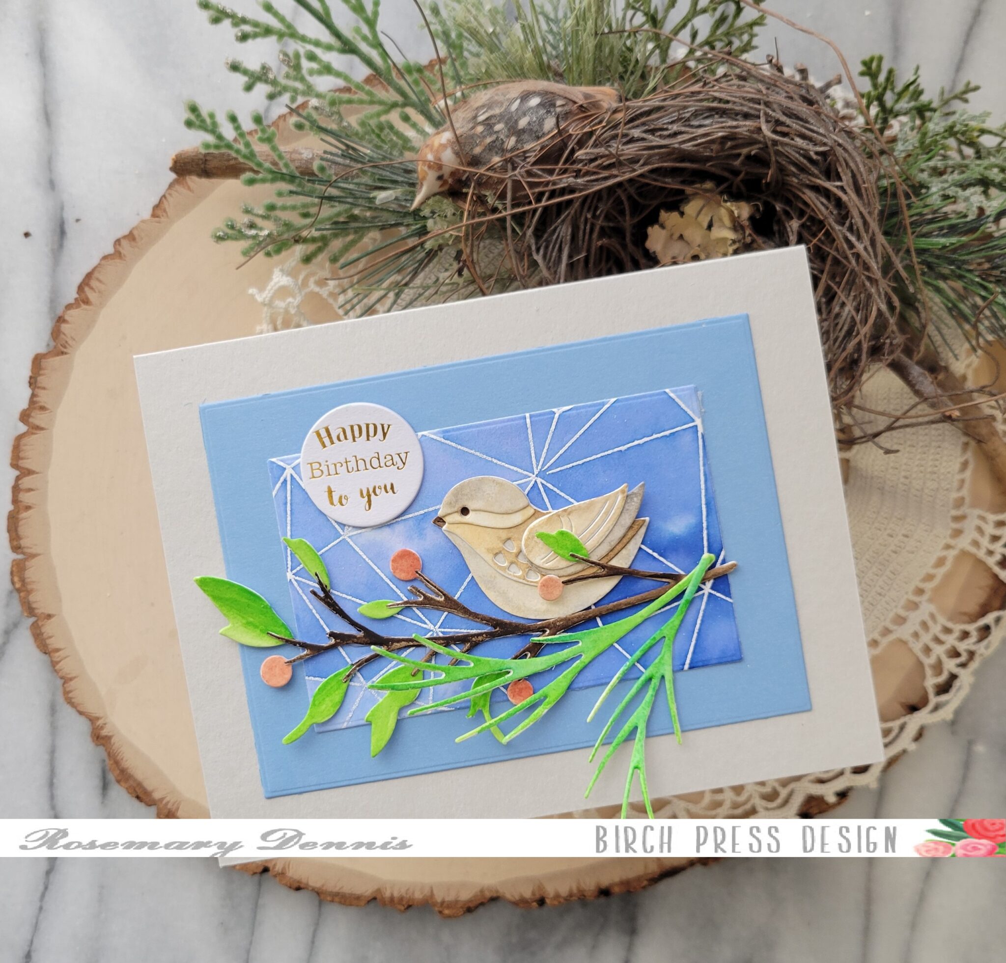 Birthday Wren | by Rosemary Dennis – Birch Press Design