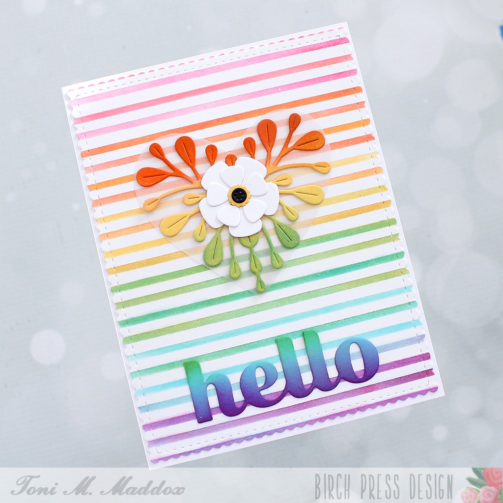 Rainbow Heart Hello | by Toni M Maddox – Birch Press Design