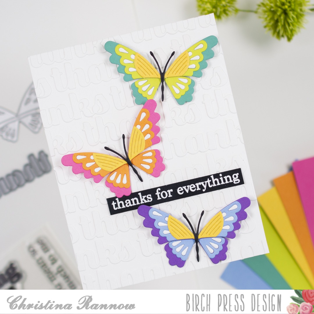 Butterfly Thank You | by Christina Rannow – Birch Press Design
