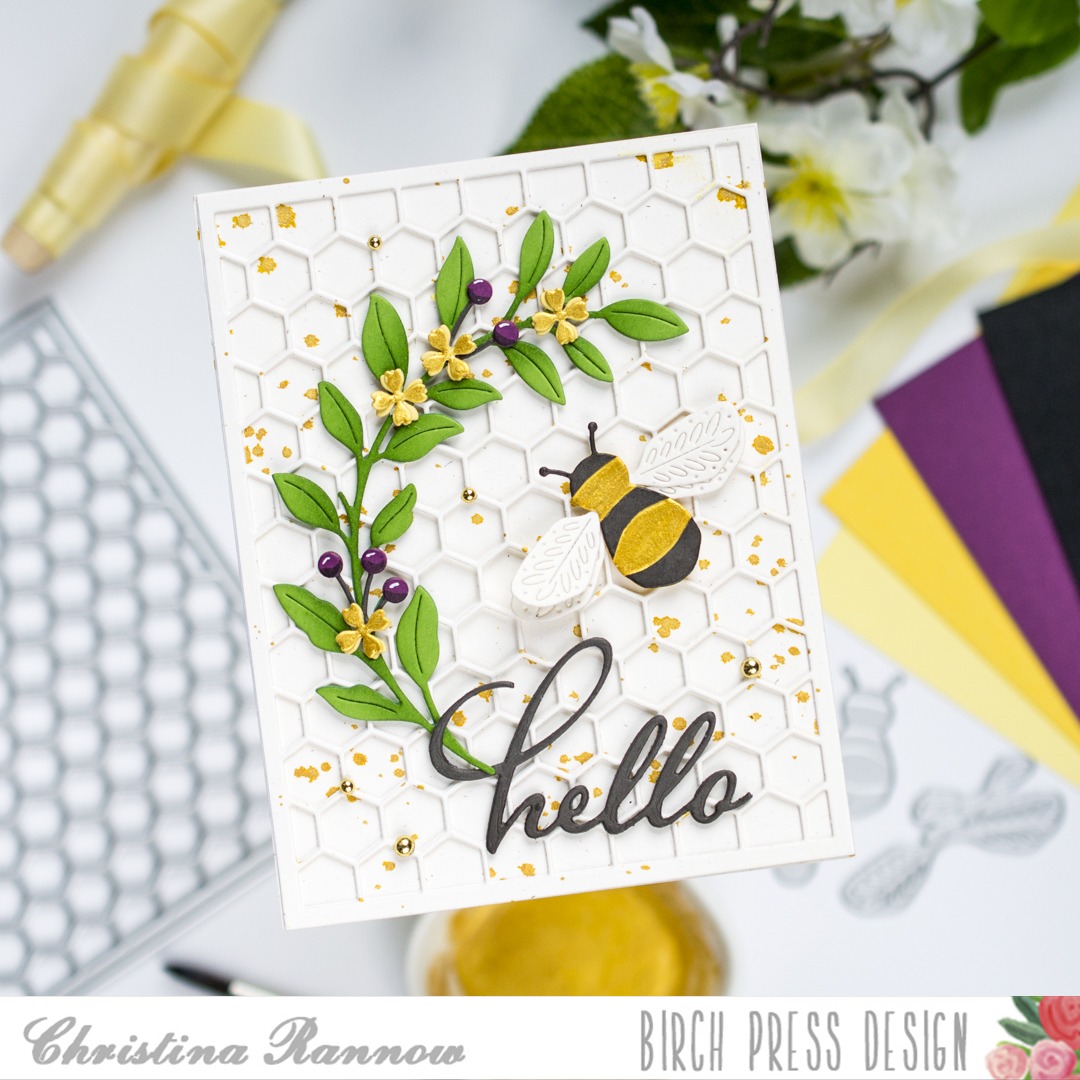 Elegant Bumblebee | By Christina Rannow – Birch Press Design