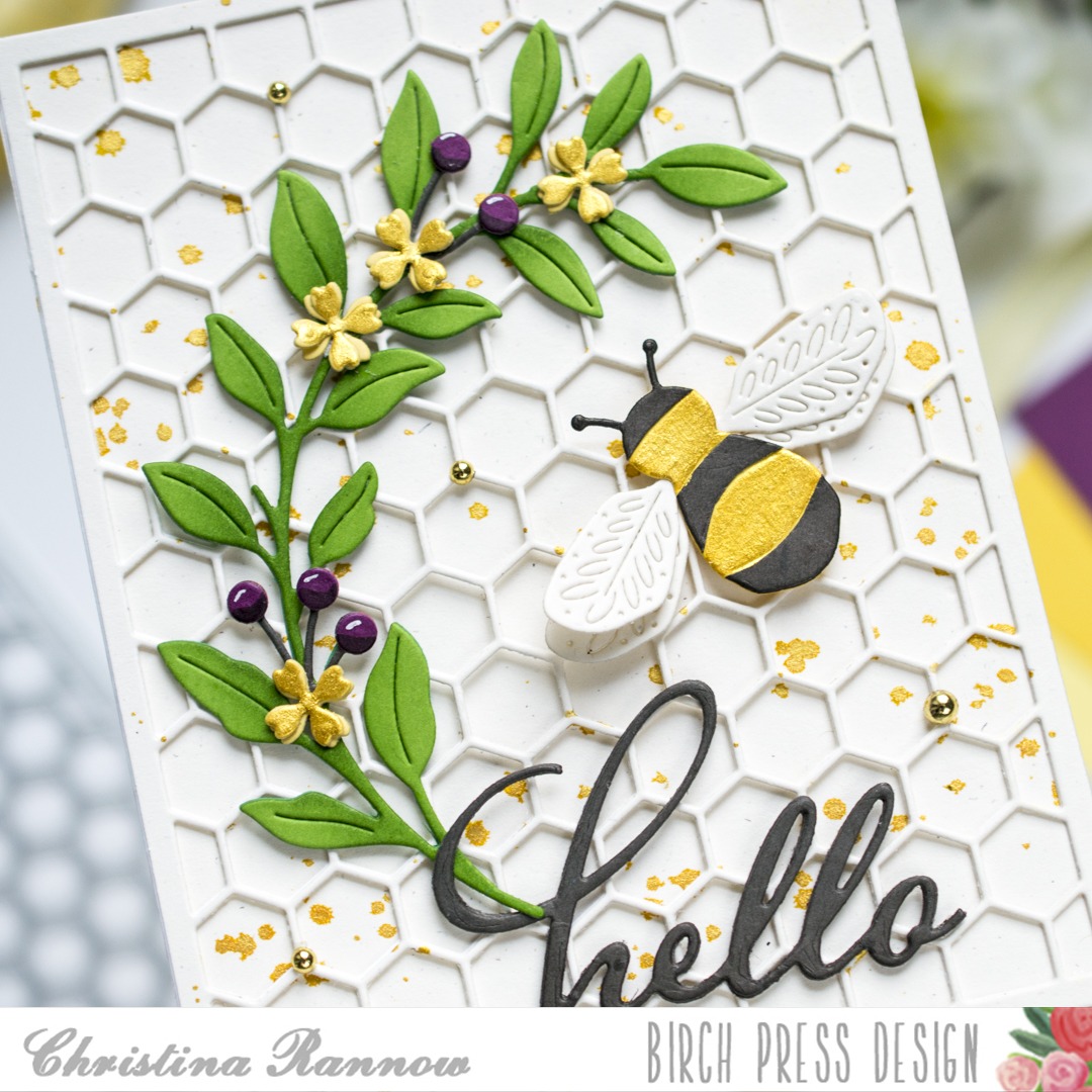 Elegant Bumblebee | By Christina Rannow – Birch Press Design