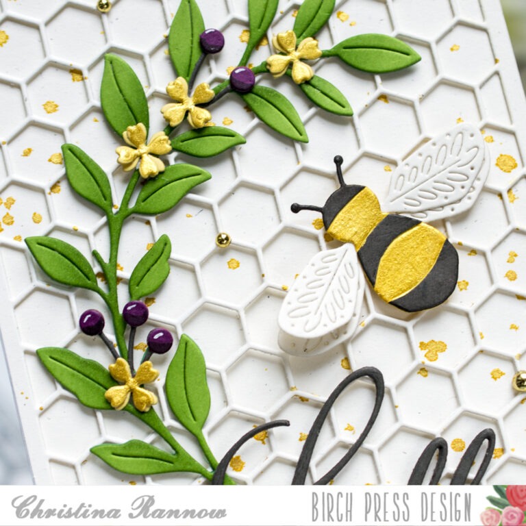 Elegant Bumblebee | By Christina Rannow – Birch Press Design