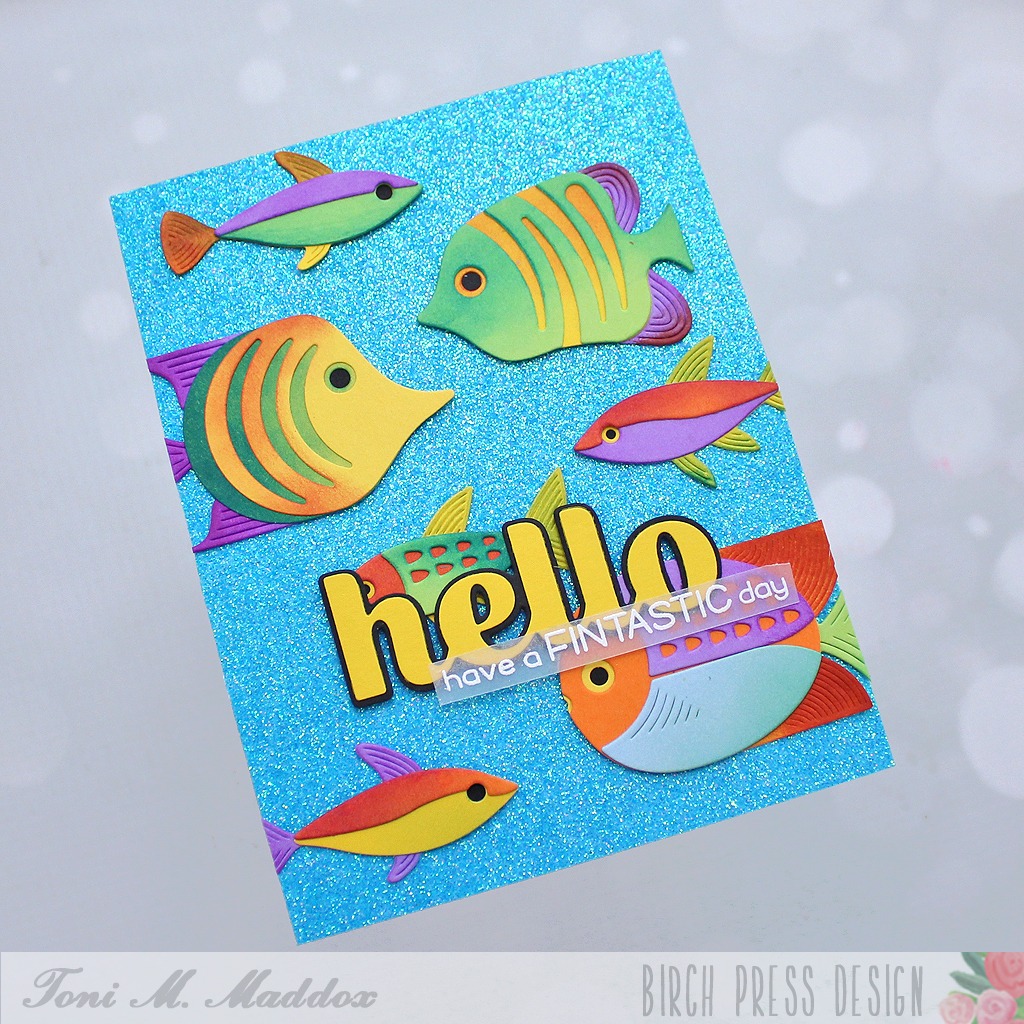 Flashy Fintastic Hello | by Toni M Maddox – Birch Press Design
