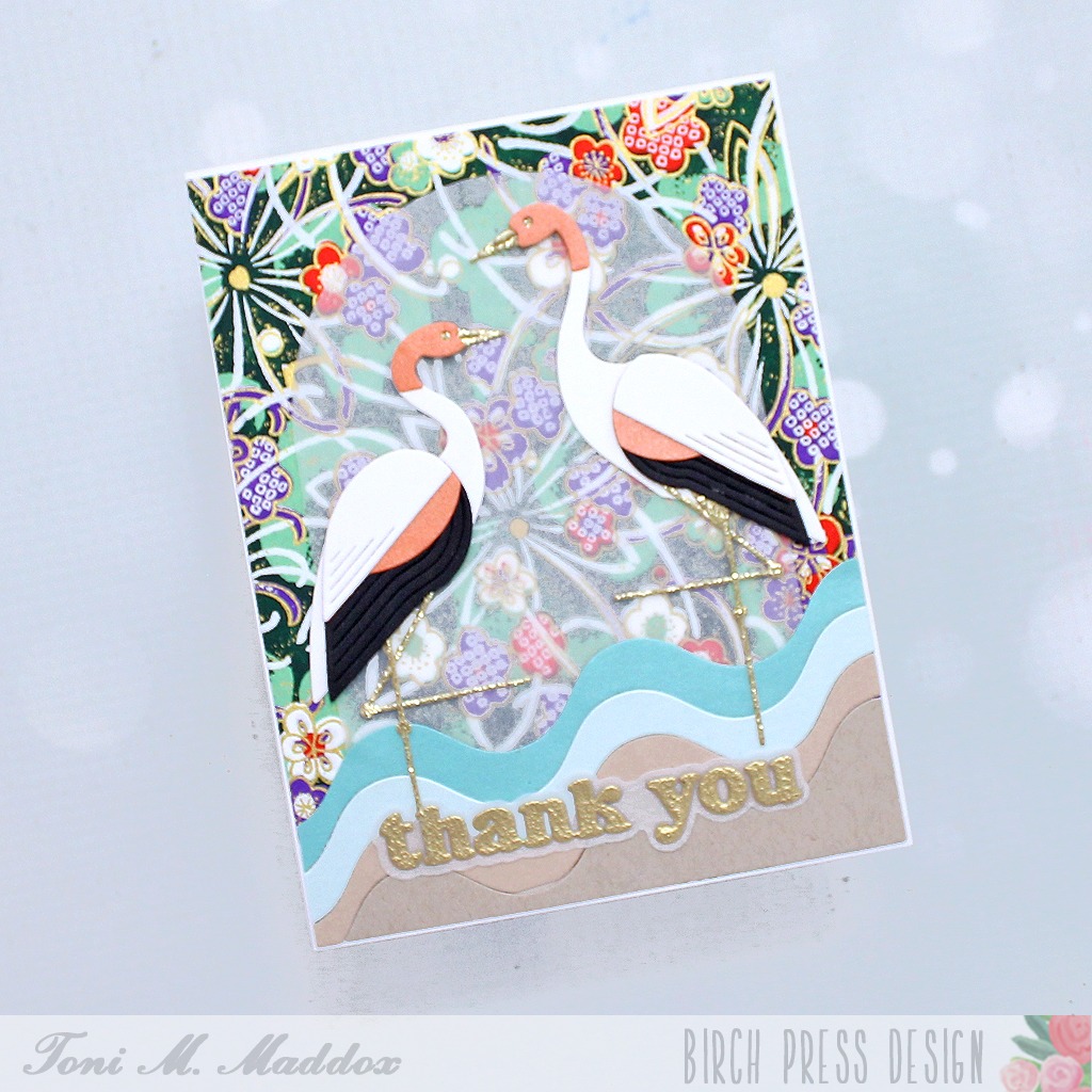 Origami Asian Cranes | by Toni M Maddox – Birch Press Design