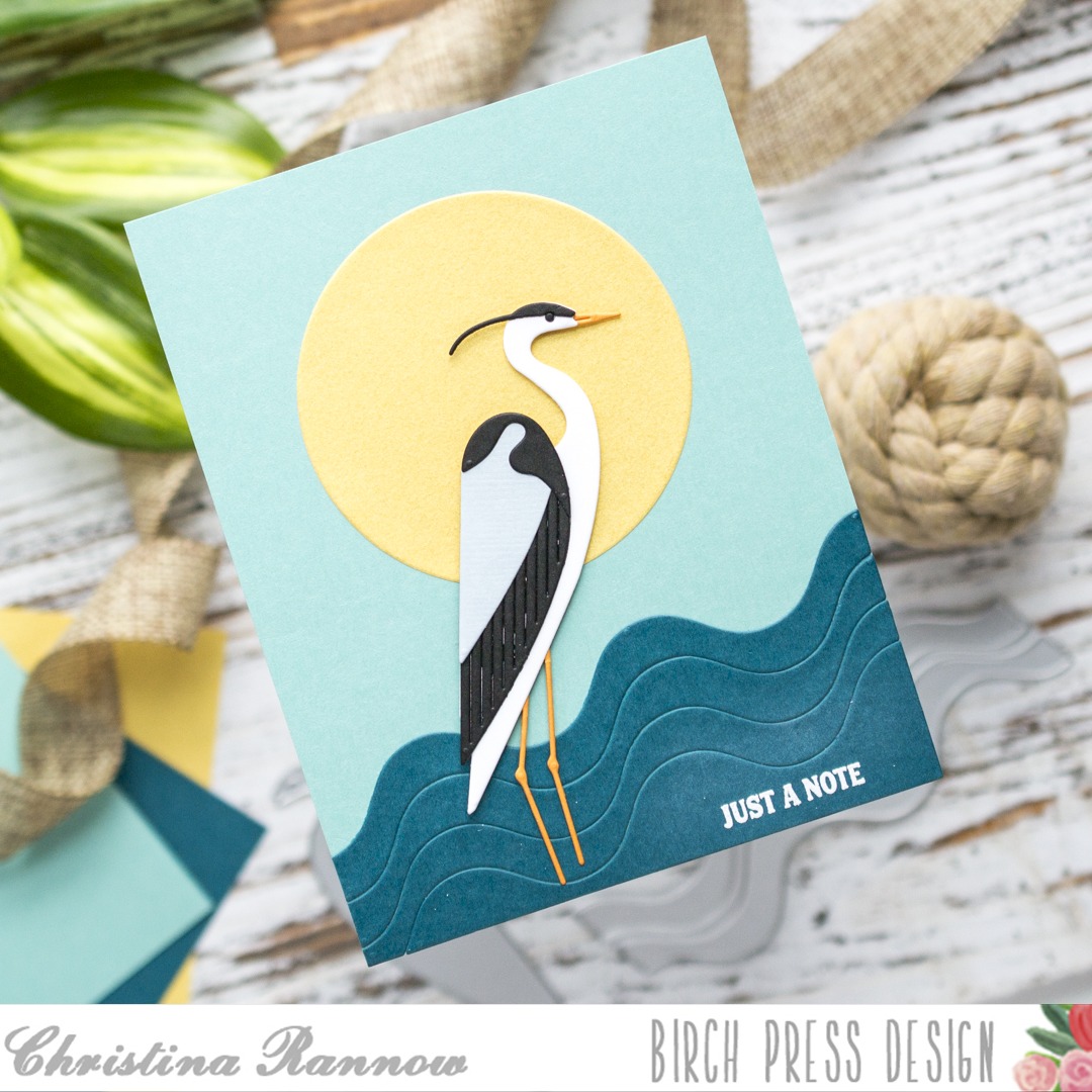 Majestic Heron | by Christina Rannow – Birch Press Design